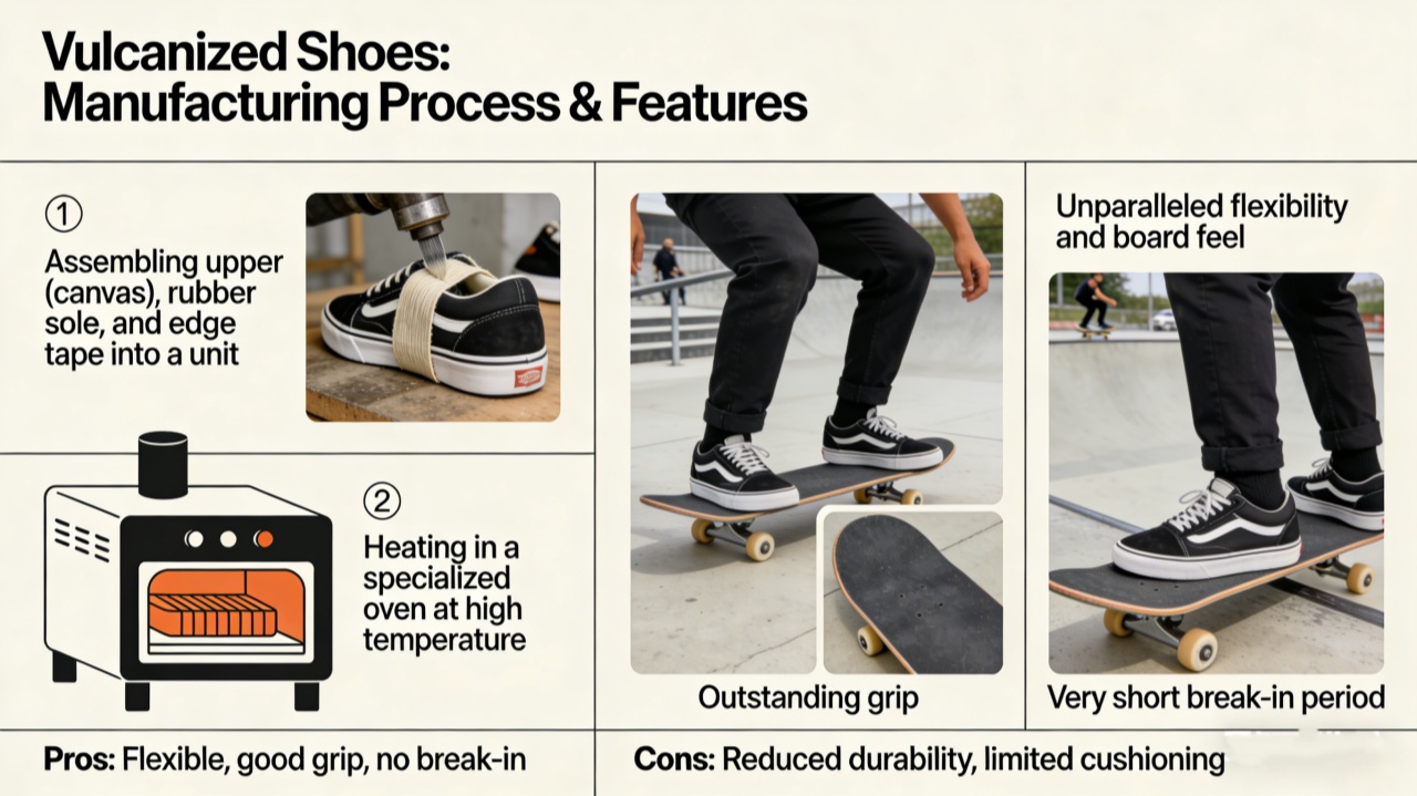 What are vulcanized shoes and what are their key characteristics? - RoadTek
